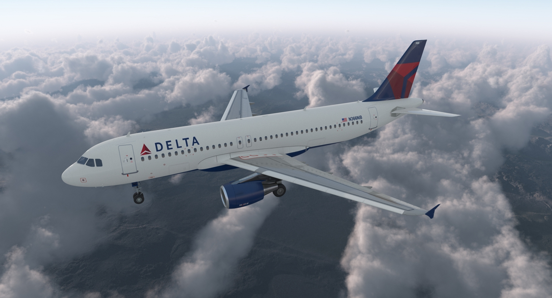 3D Airbus A320 Delta Air Lines Model - TurboSquid 1290278