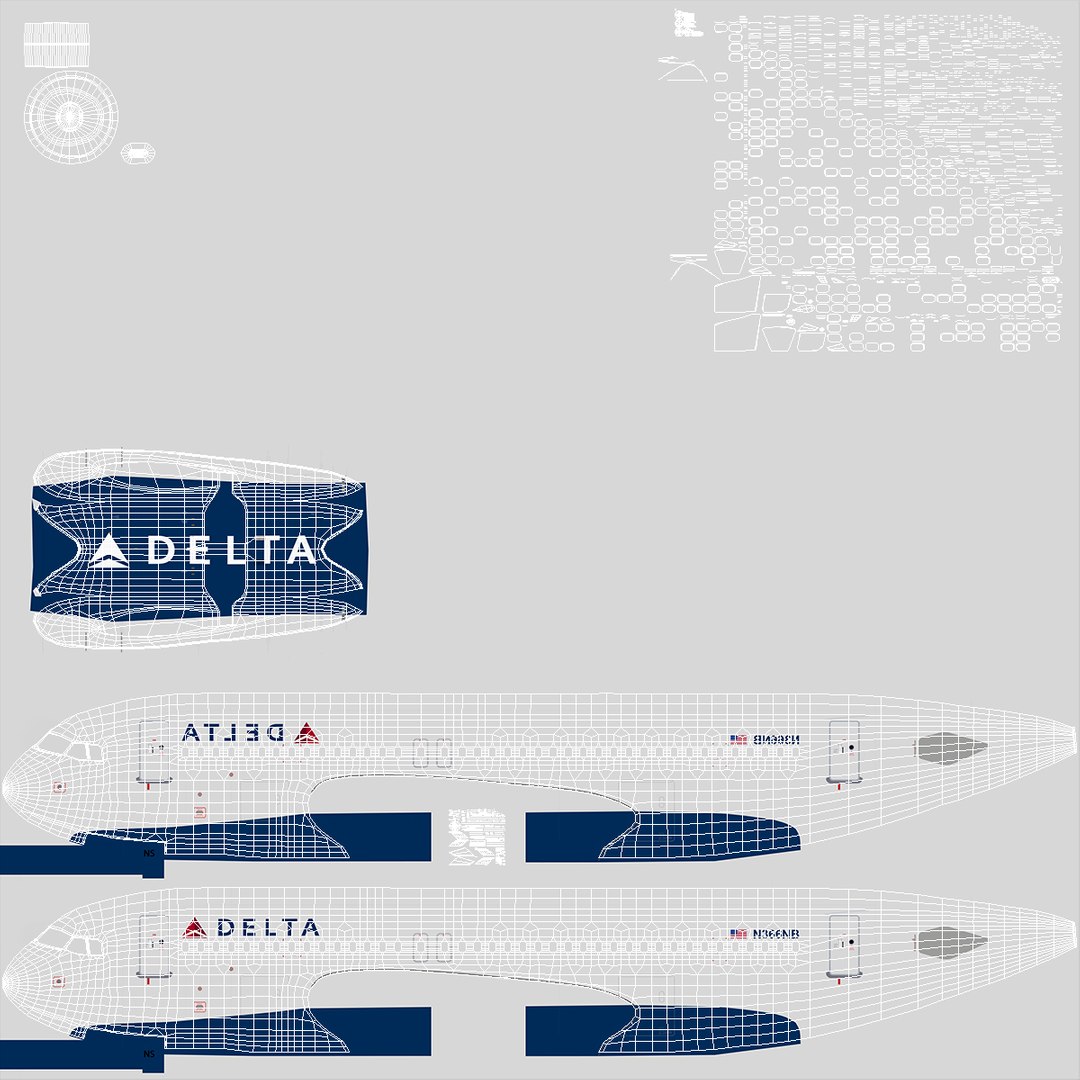3D airbus a320 delta air lines model - TurboSquid 1290278