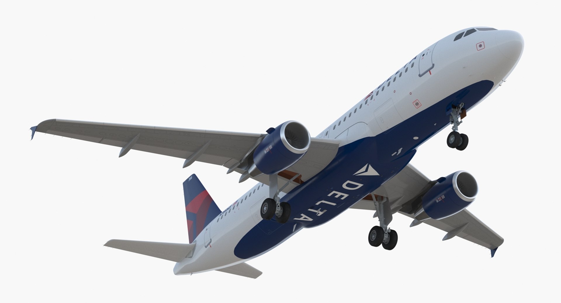 3D Airbus A320 Delta Air Lines Model - TurboSquid 1290278