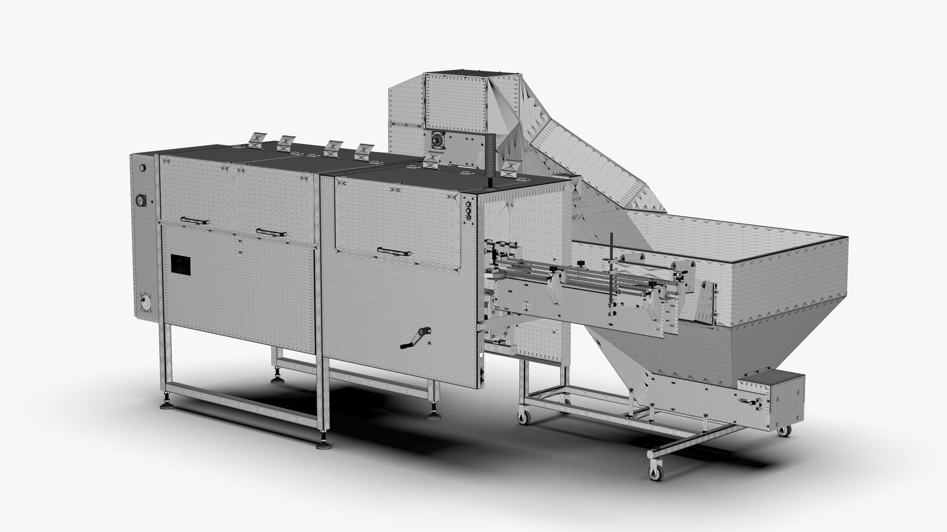 3D Model Fully Automatic Bottle Unscrambler Machine - TurboSquid 2157181