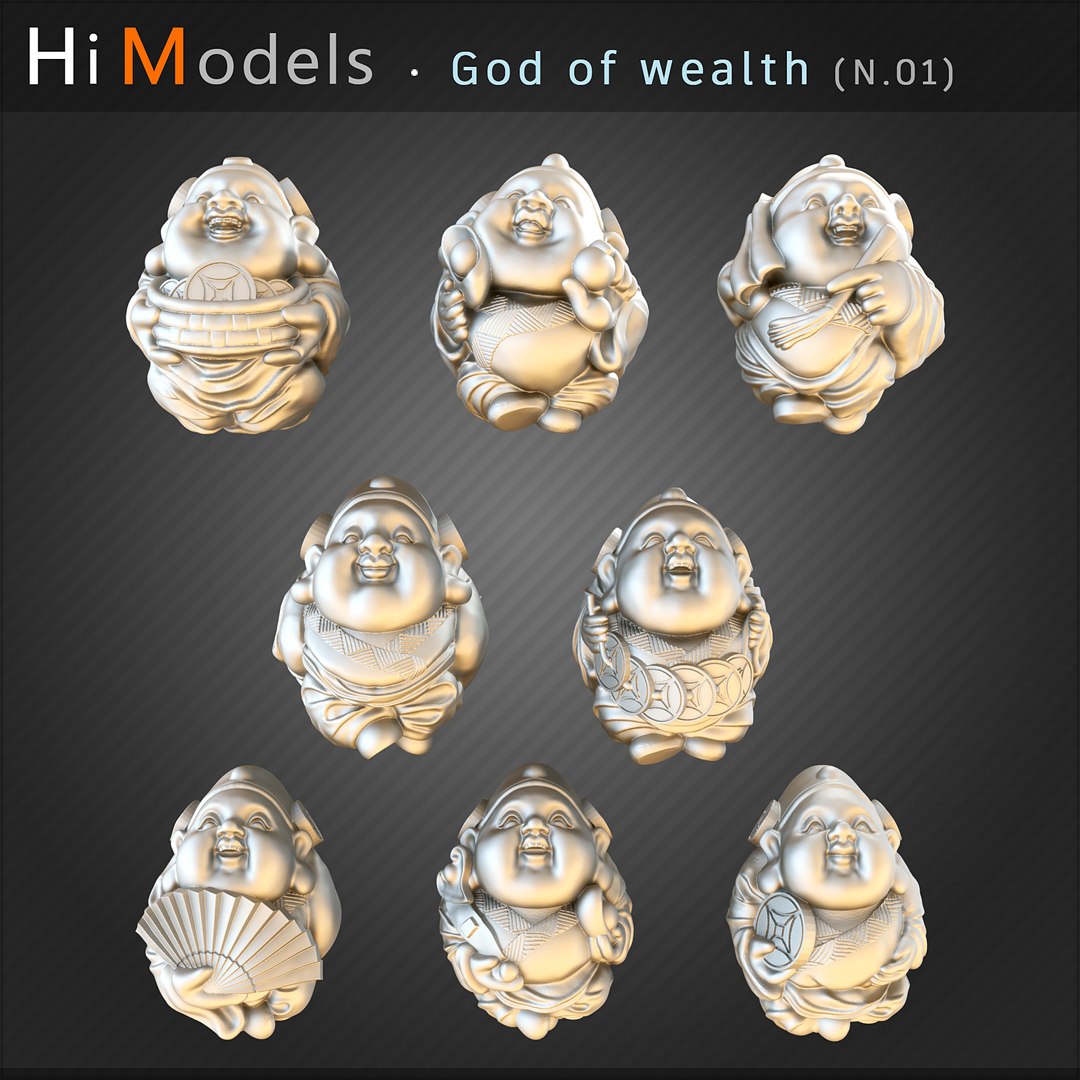 God Of Wealth 01 3D - TurboSquid 1803772