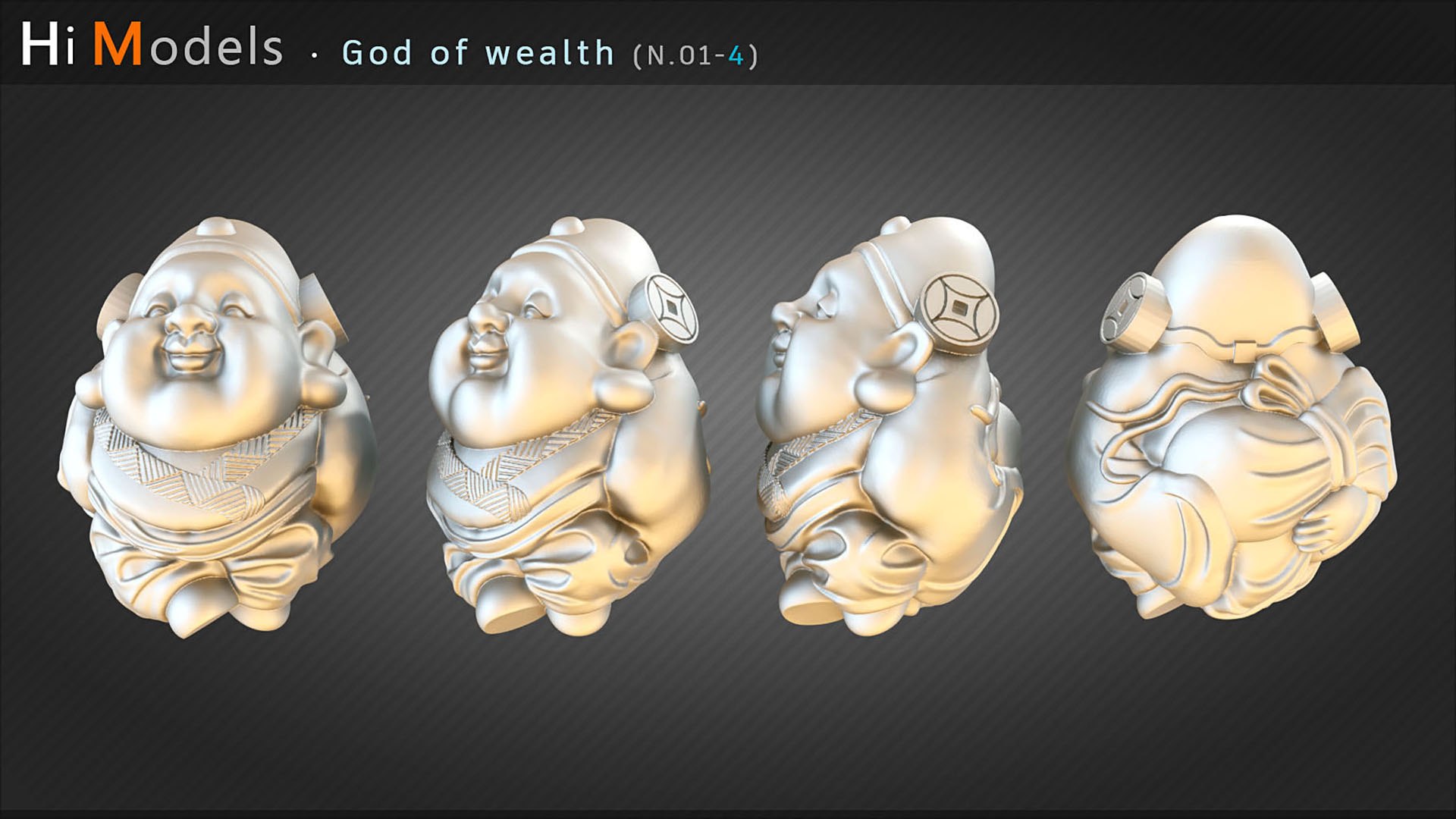 God Of Wealth 01 3D - TurboSquid 1803772