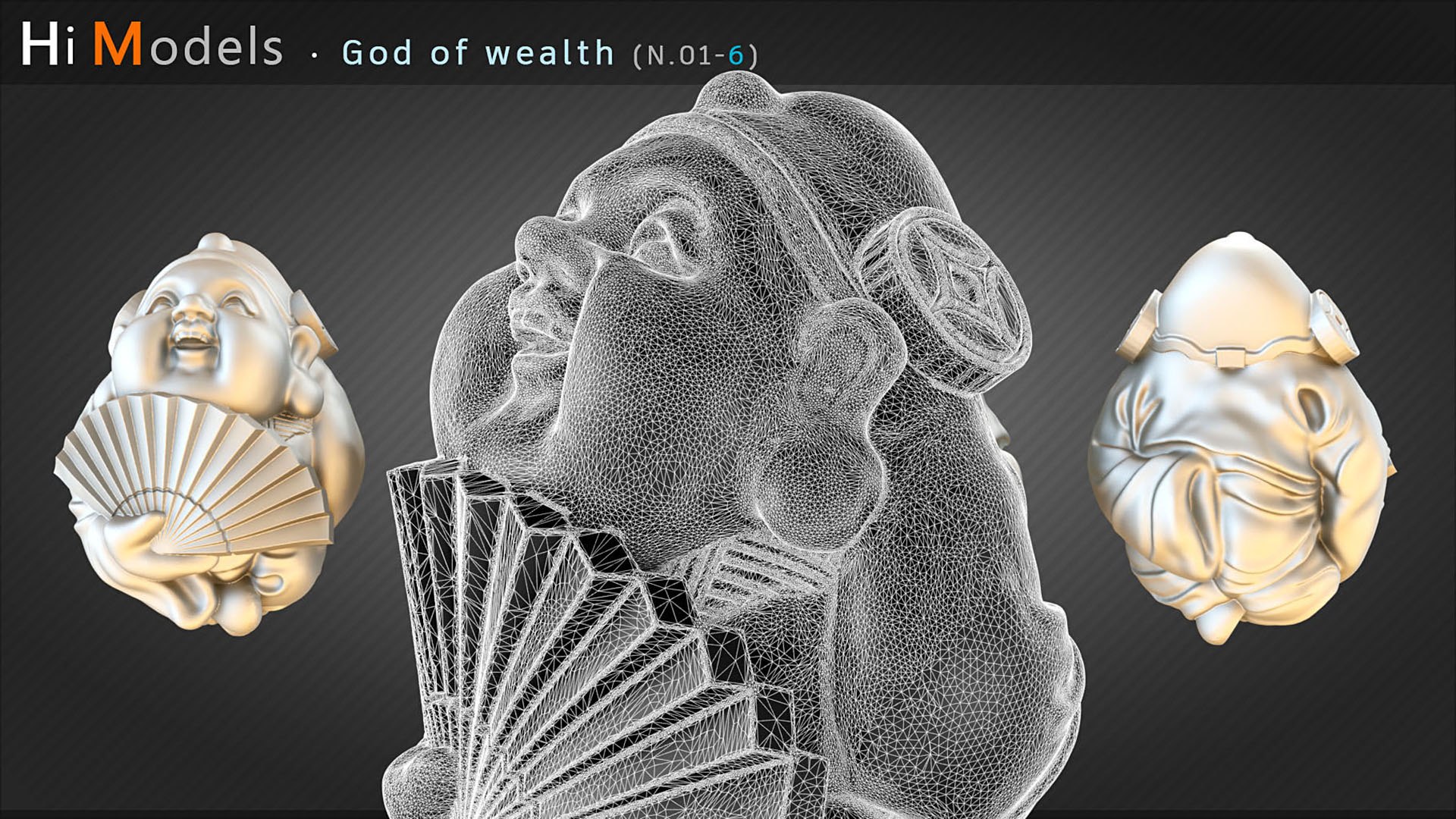 God Of Wealth 01 3D - TurboSquid 1803772