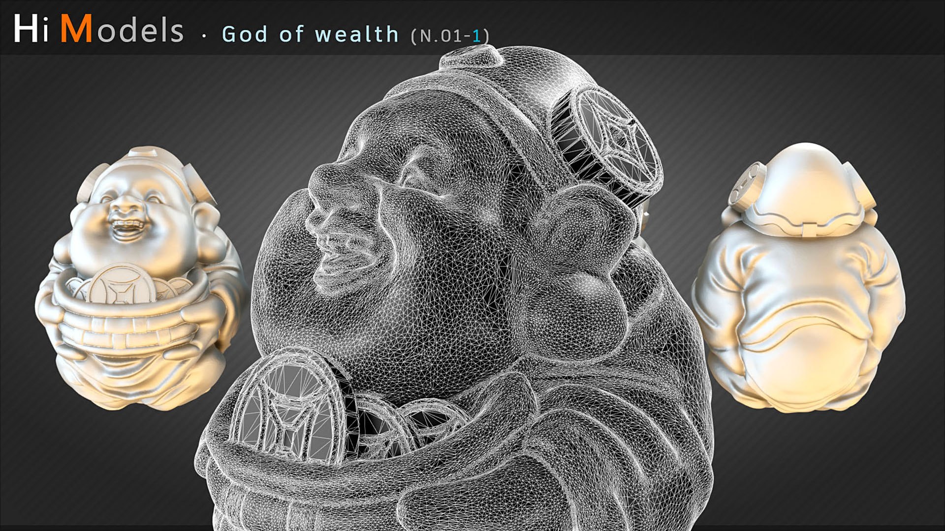 God Of Wealth 01 3D - TurboSquid 1803772
