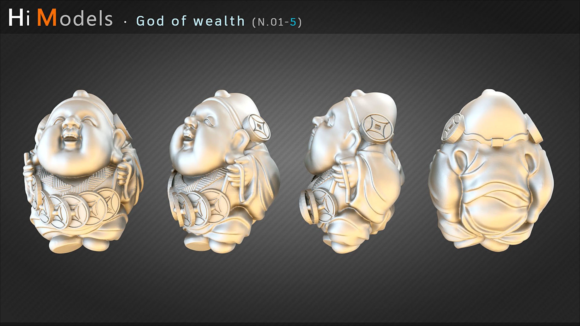 God Of Wealth 01 3D - TurboSquid 1803772