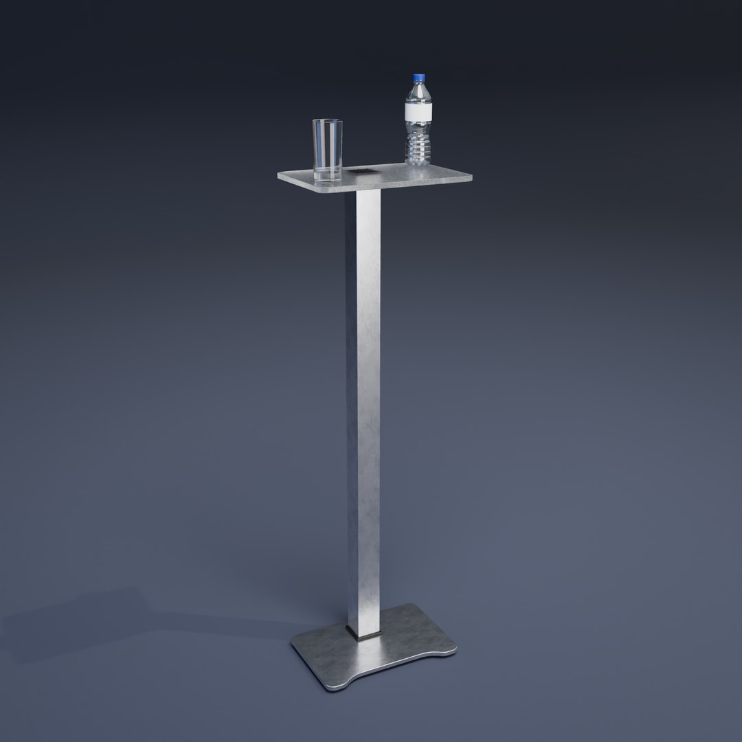 Water Table 3D - TurboSquid 2369782