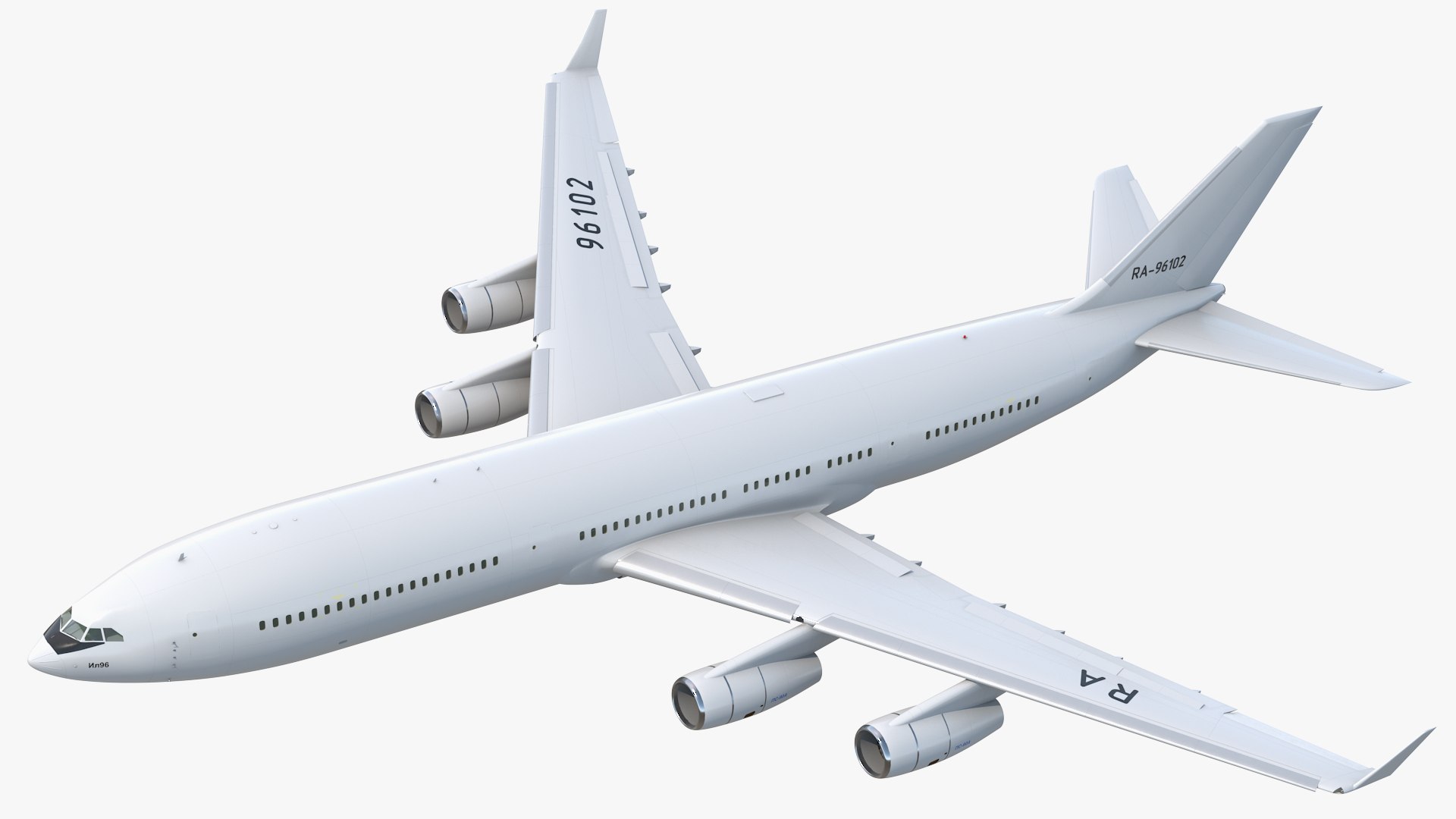 3D Ilyushin IL-96-400 Rigged - TurboSquid 1978331