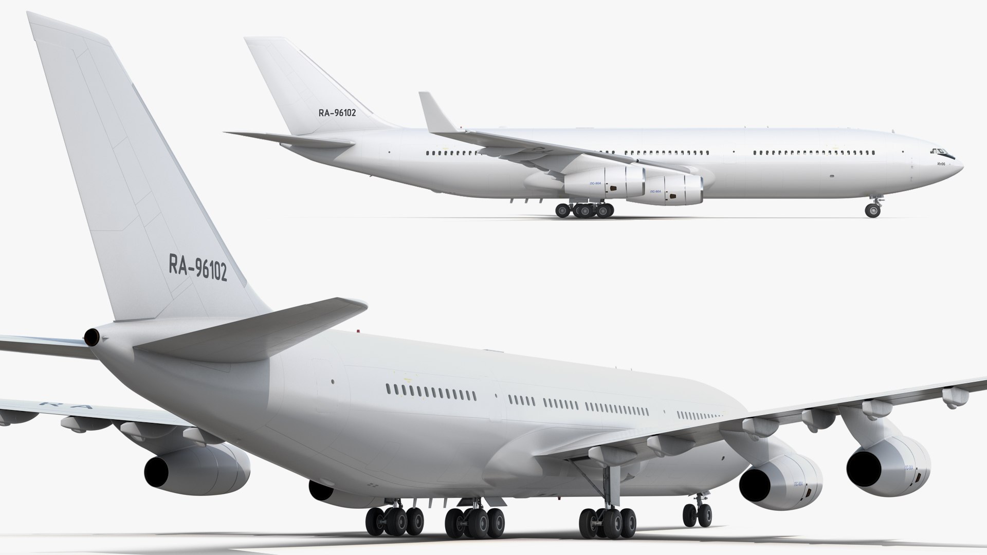 3D Ilyushin IL-96-400 Rigged - TurboSquid 1978331