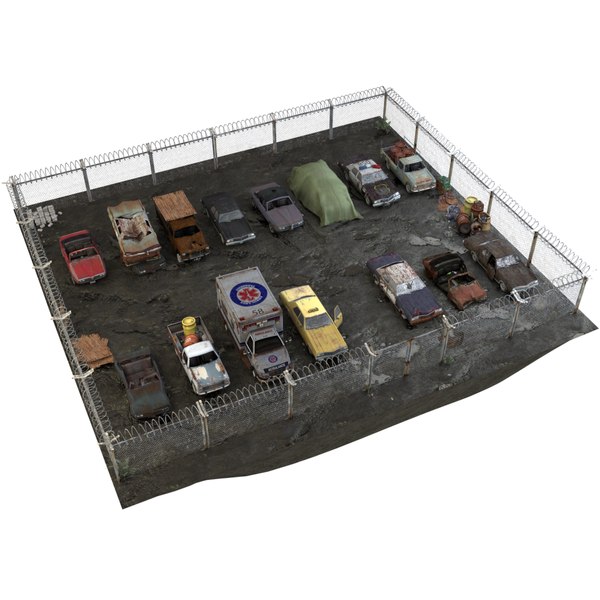 Old Rusty ambulance police and taxi car mini pack 3D - TurboSquid 1852876