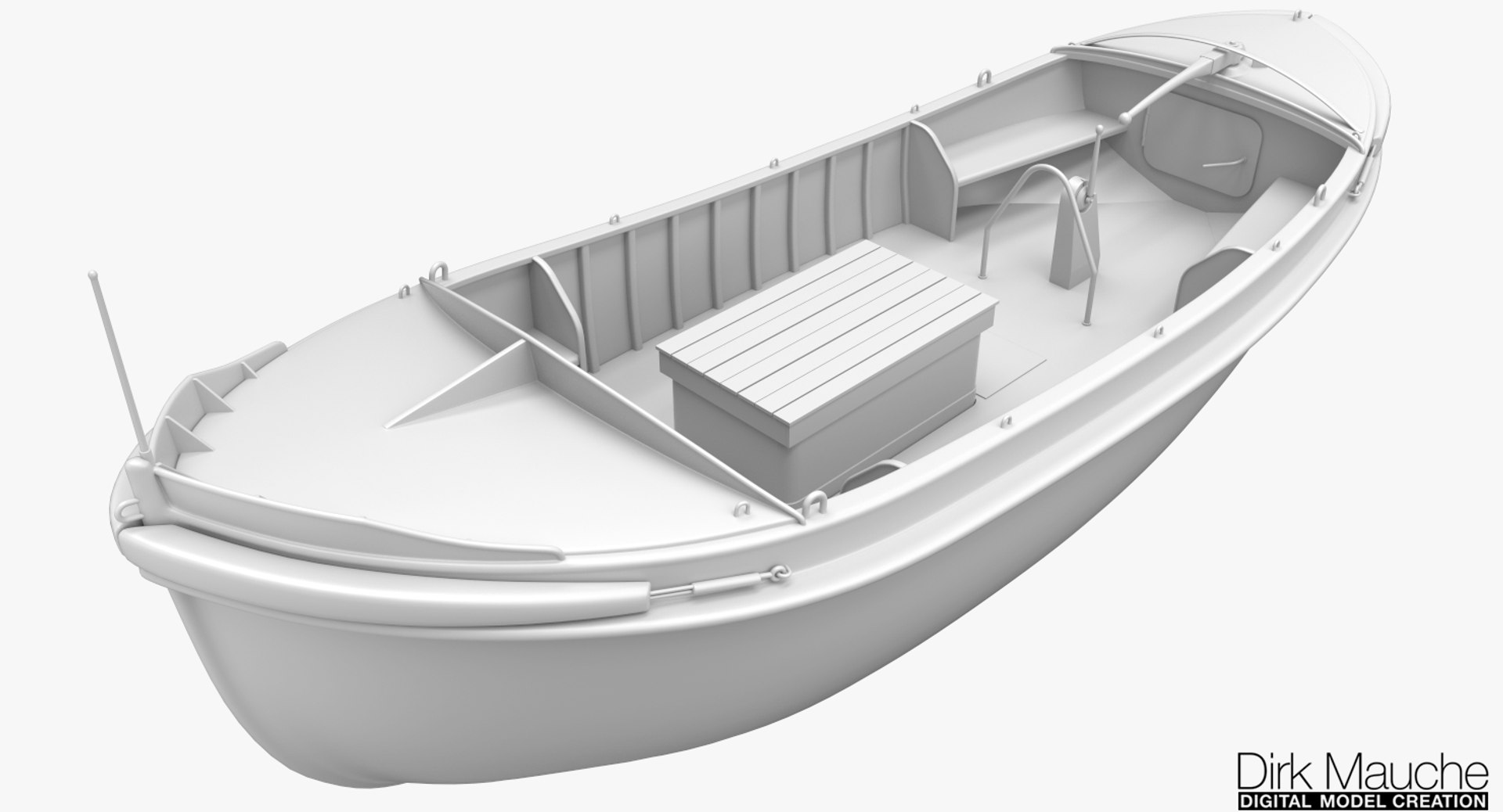 3d model mooring boat