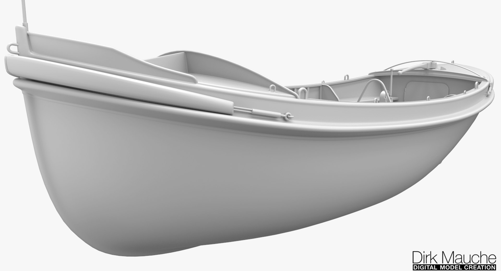 3d model mooring boat