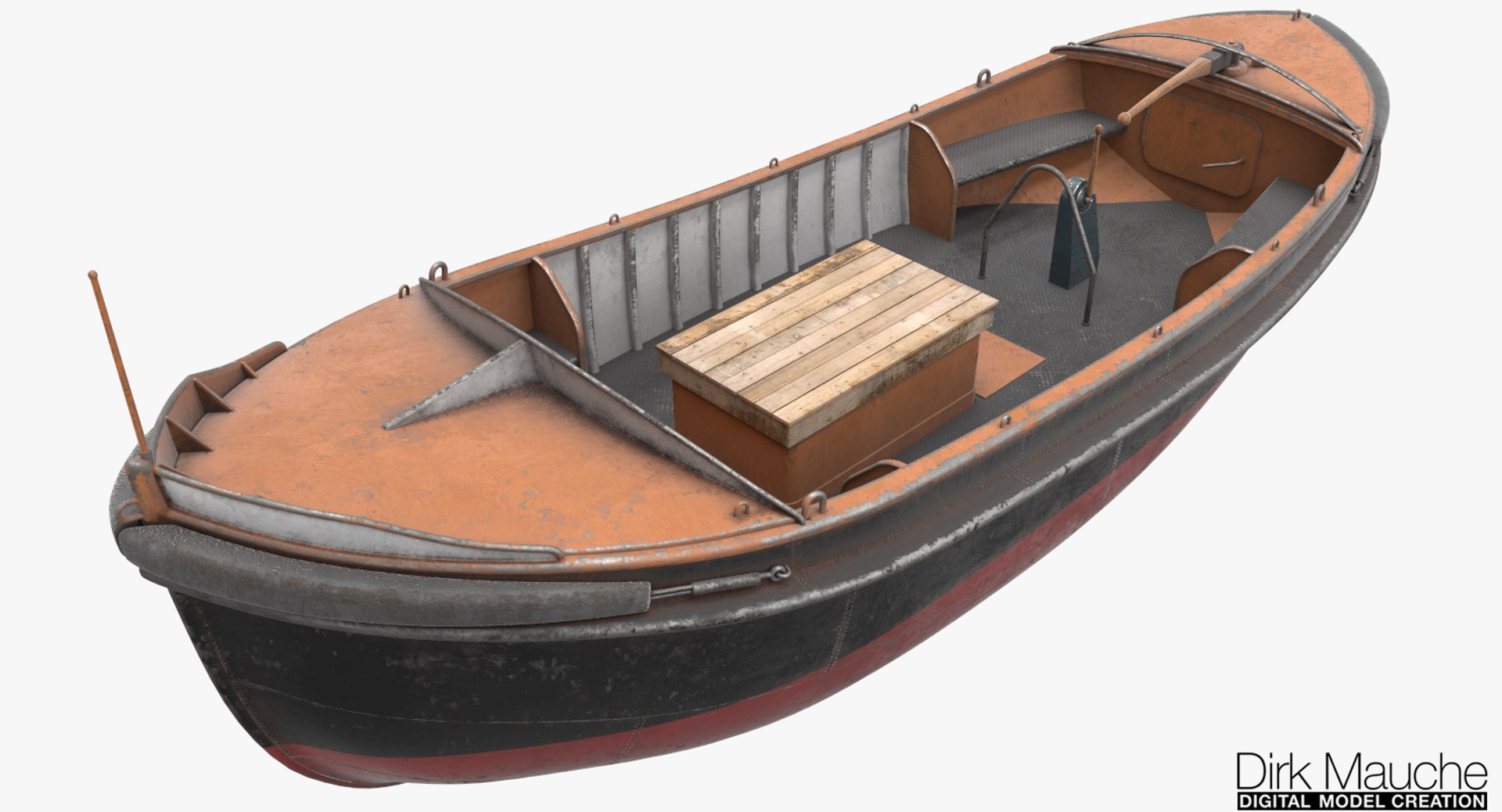 3d model mooring boat
