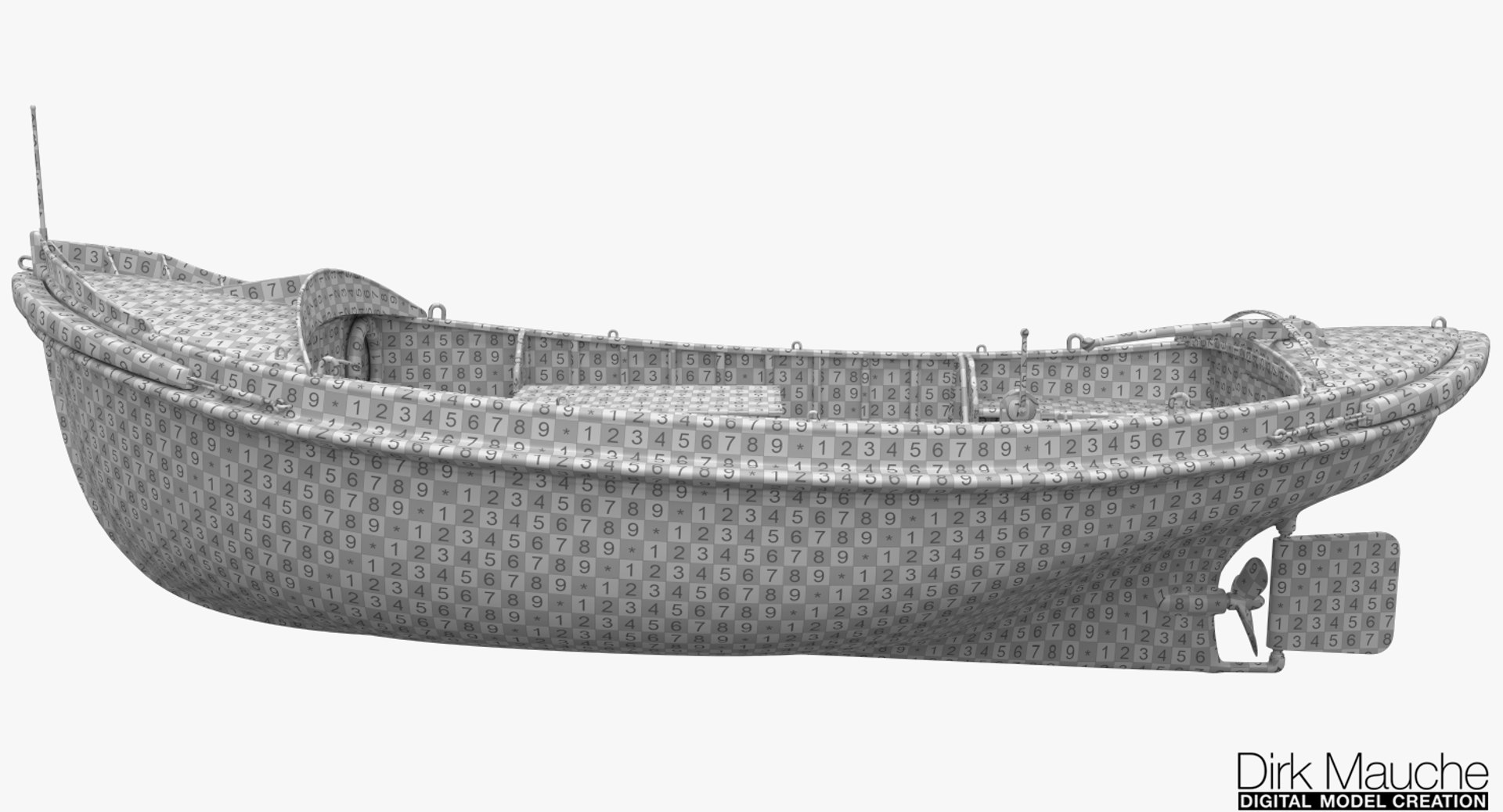 3d model mooring boat
