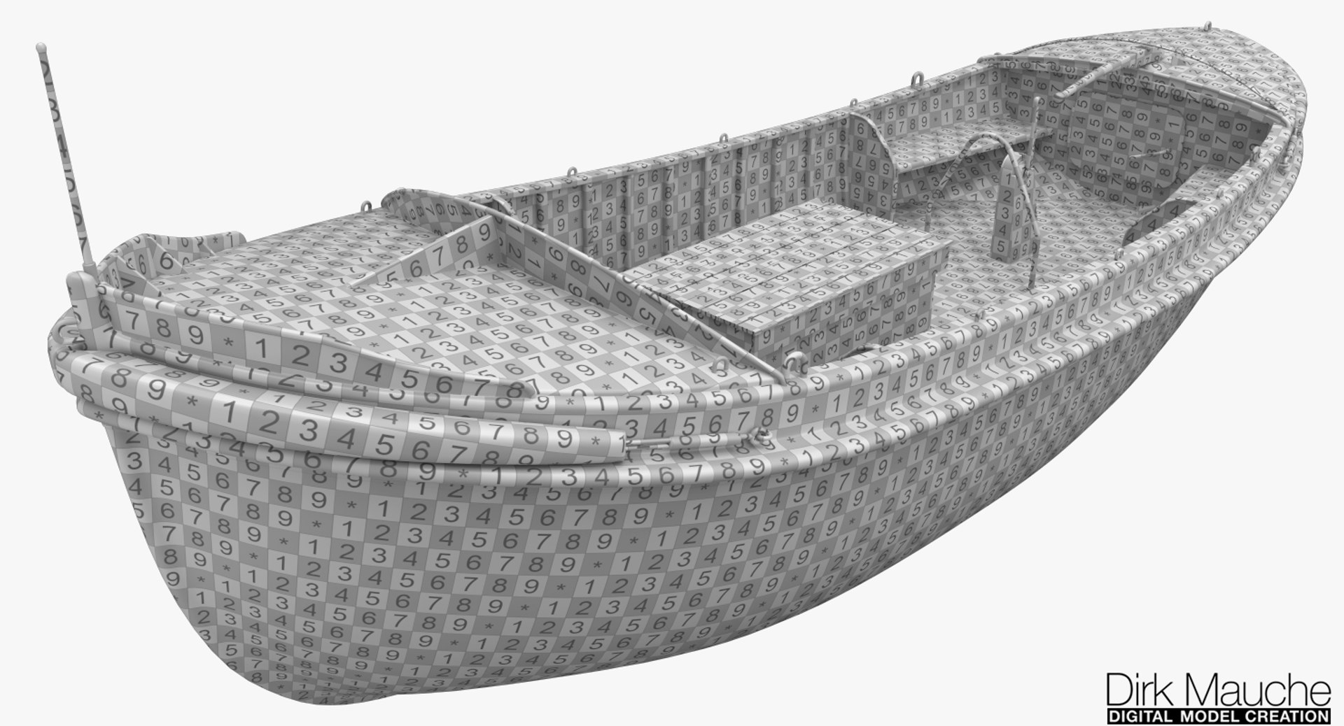 3d model mooring boat