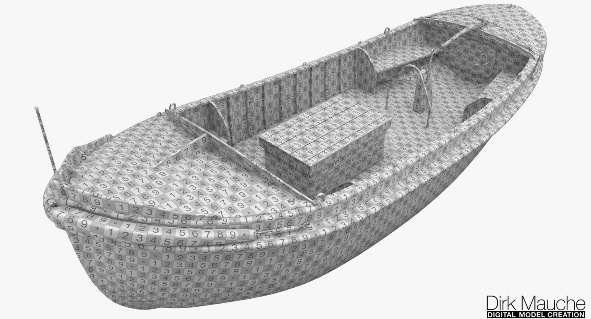 3d model mooring boat