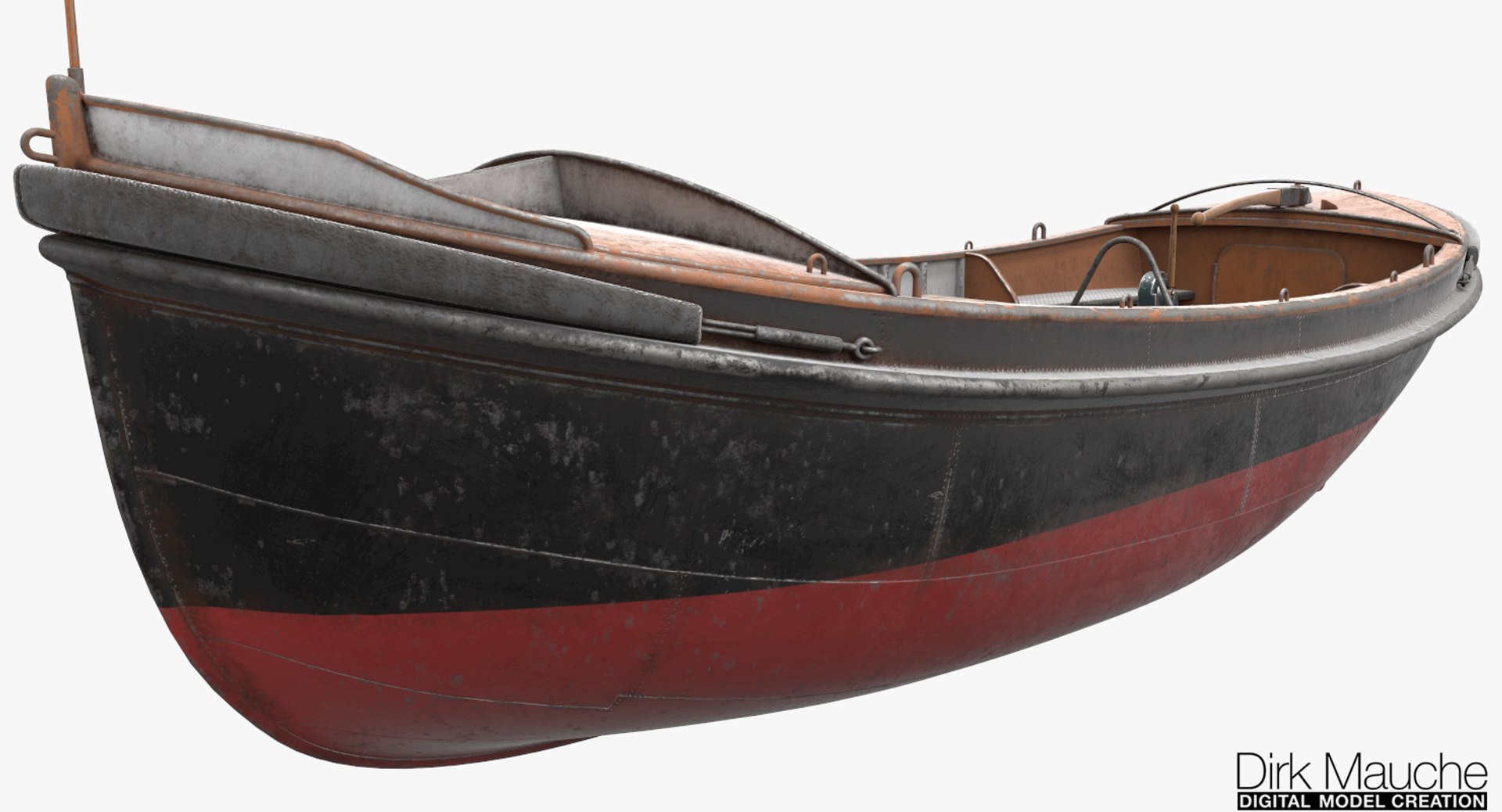 3d model mooring boat