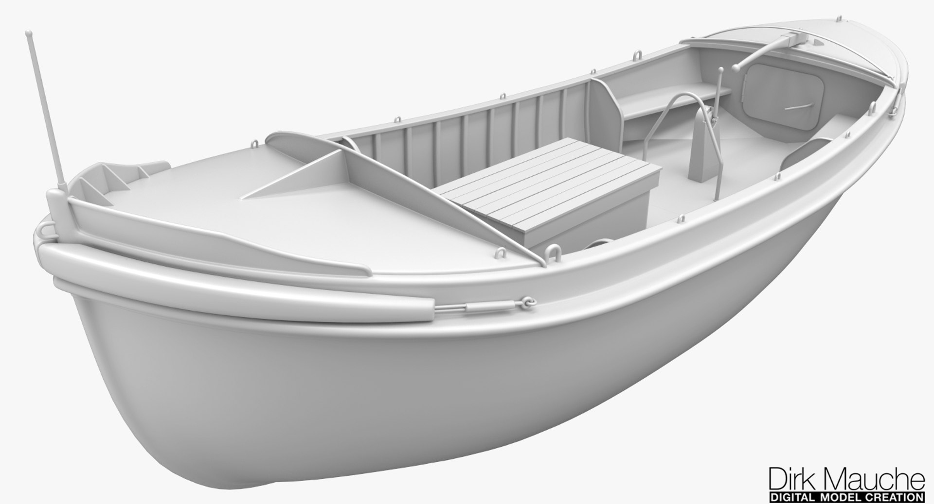 3d model mooring boat