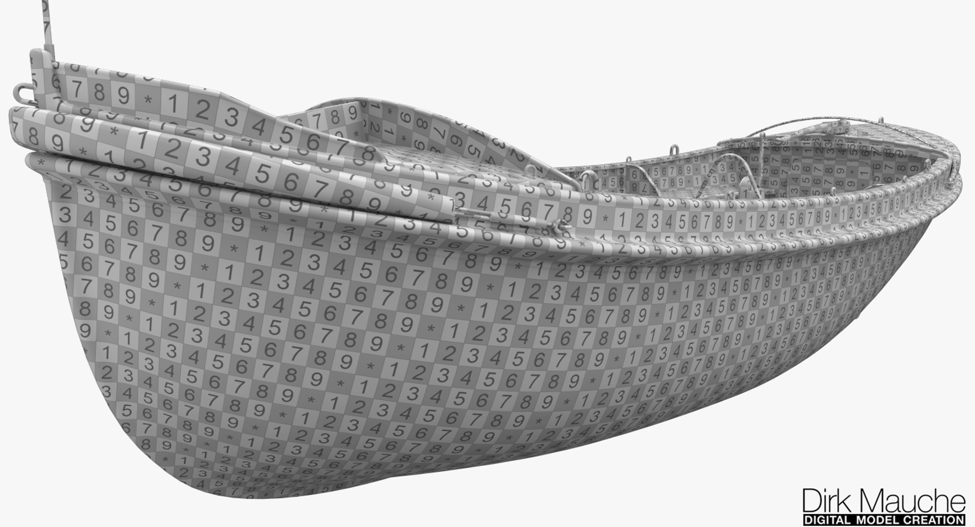 3d model mooring boat