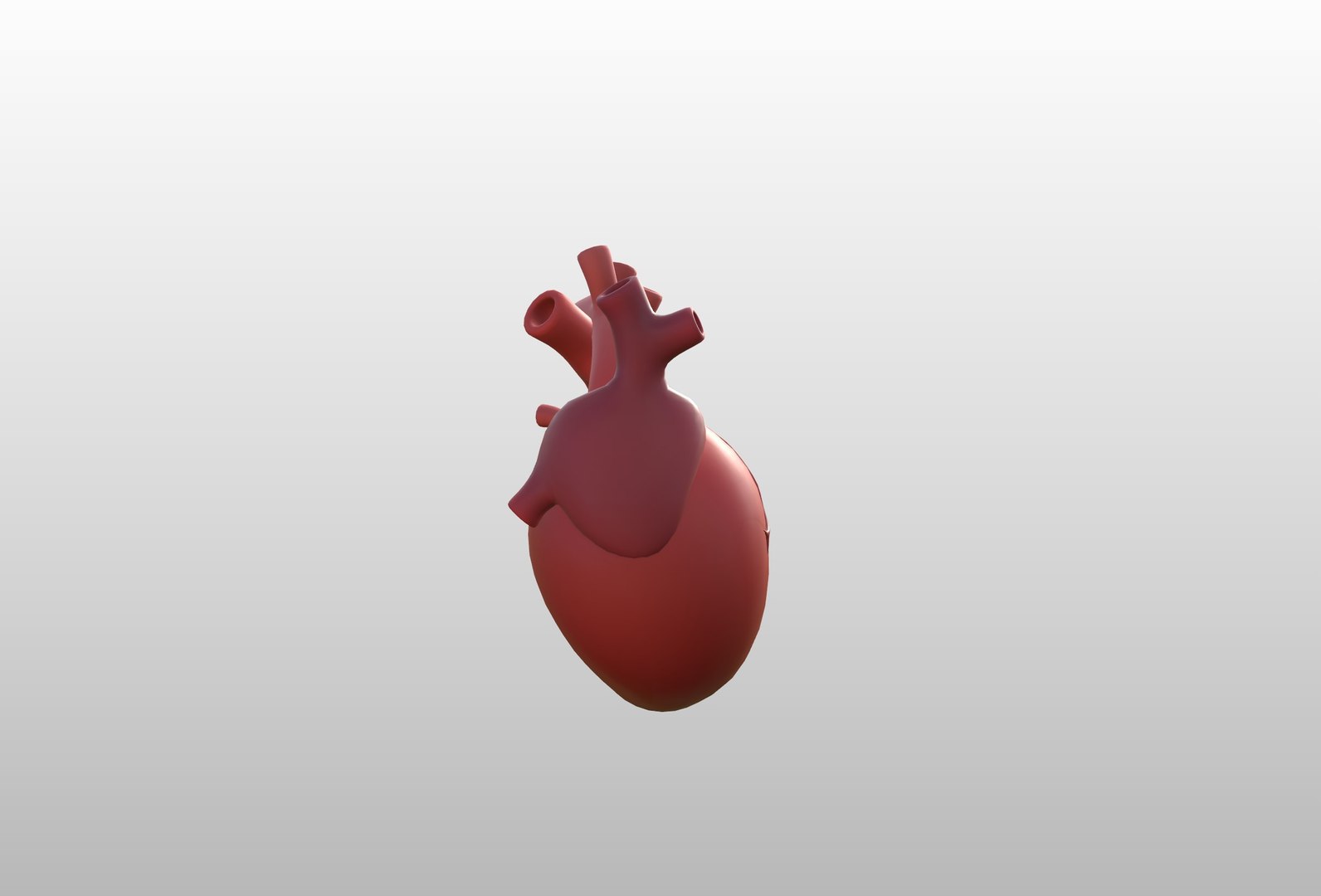 Cartoon Human Heart 3D Model - TurboSquid 2191644