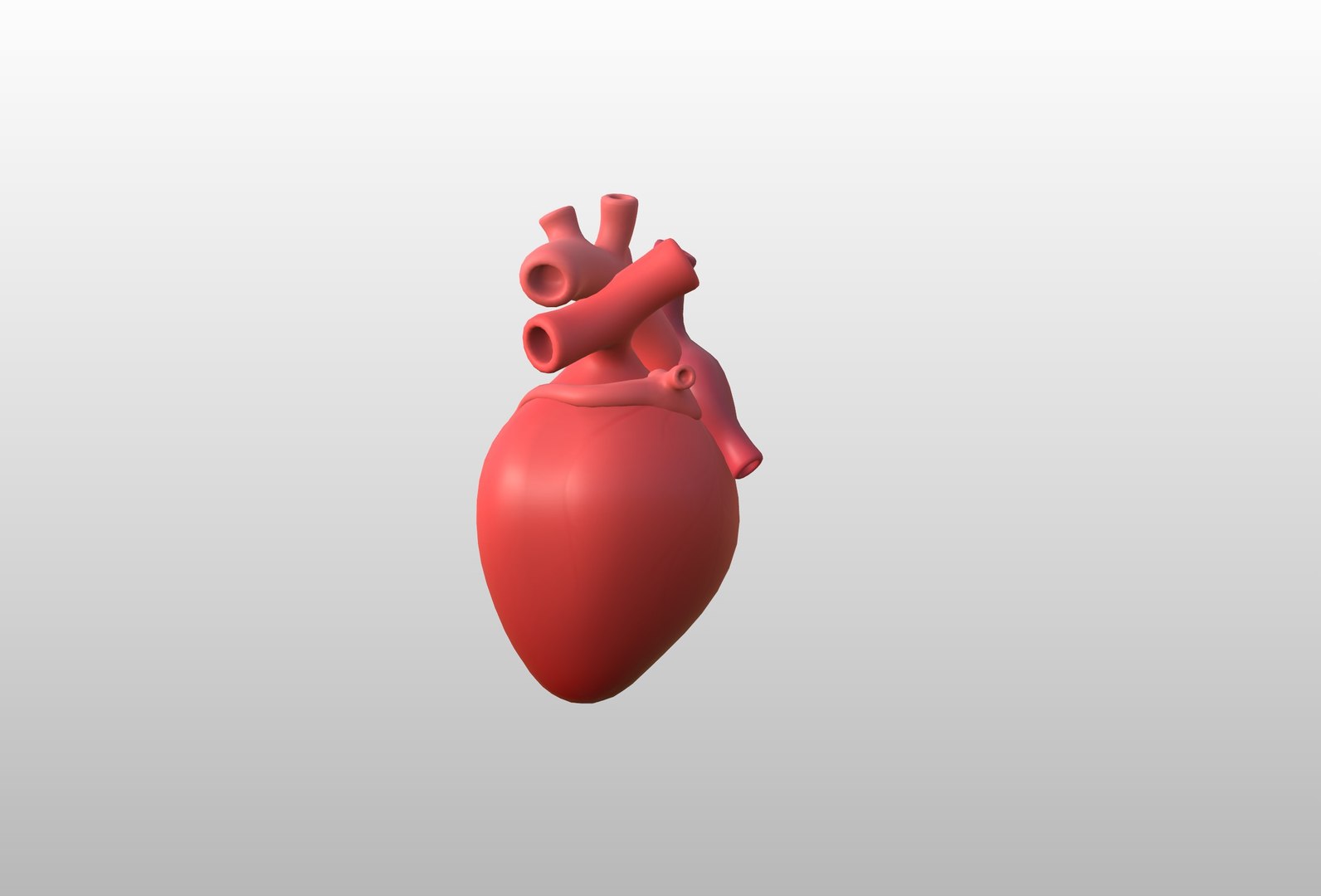 Cartoon Human Heart 3D Model - TurboSquid 2191644