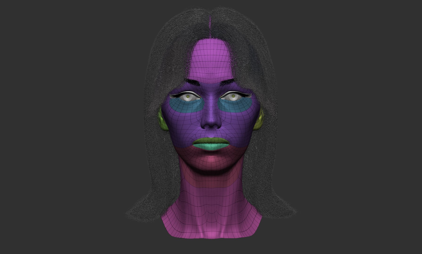 3D Girl Head Model - TurboSquid 2276012