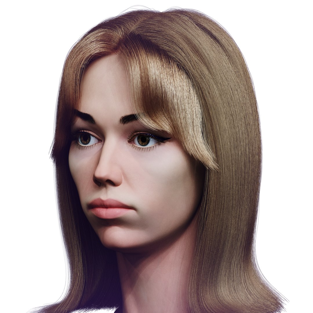 3D Girl Head Model - TurboSquid 2276012