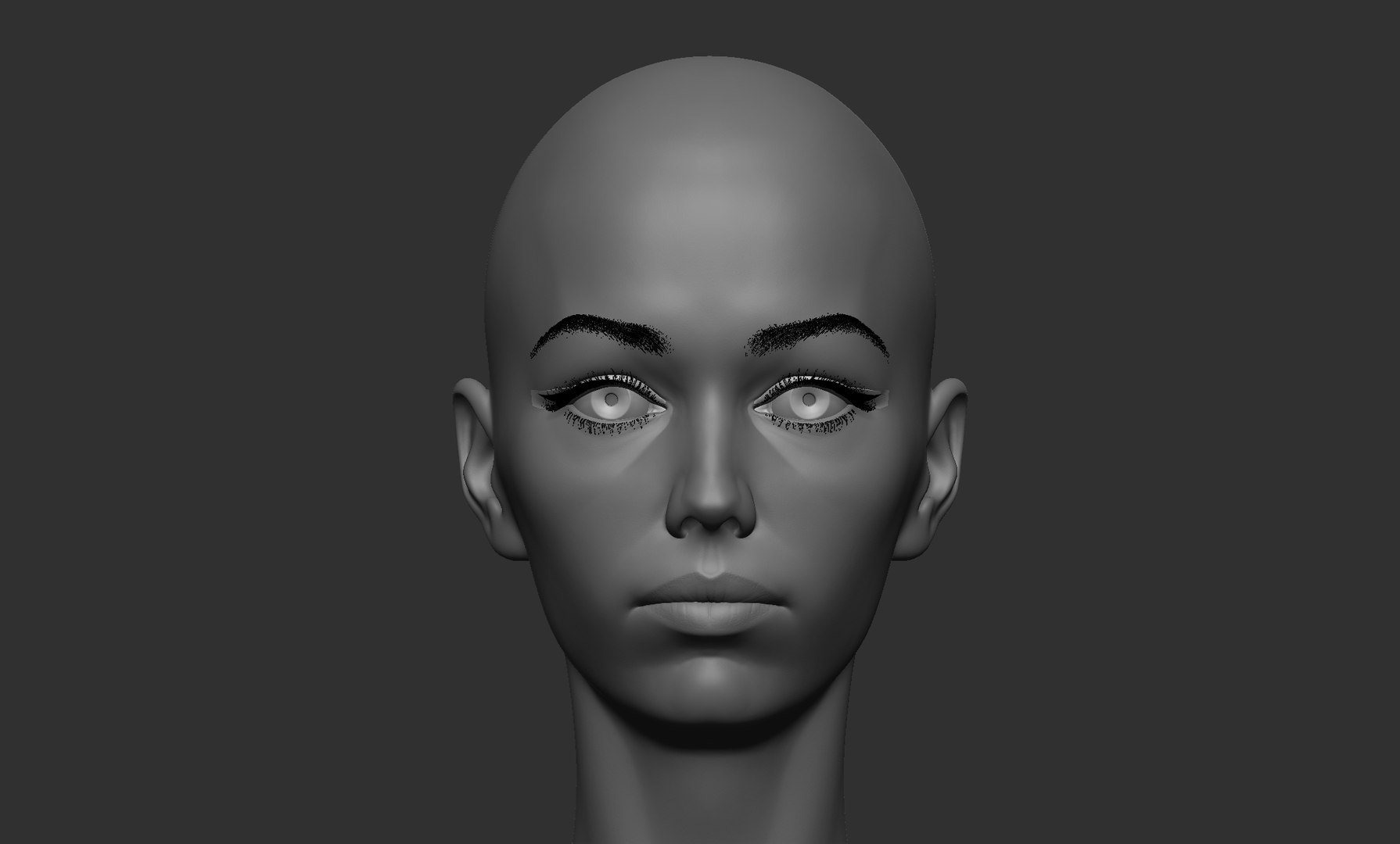 3D Girl Head Model - TurboSquid 2276012