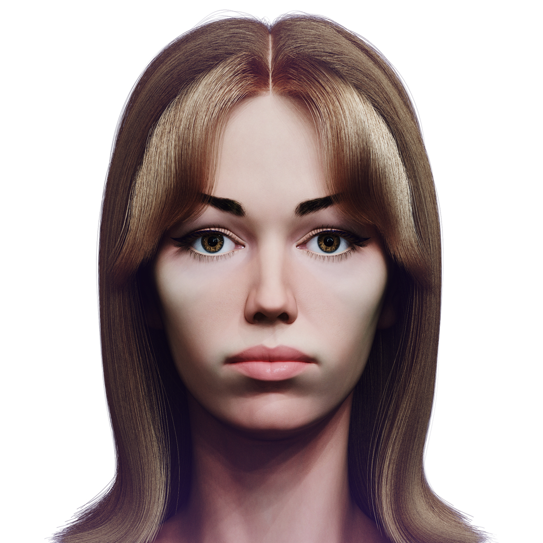 3D Girl Head Model - TurboSquid 2276012