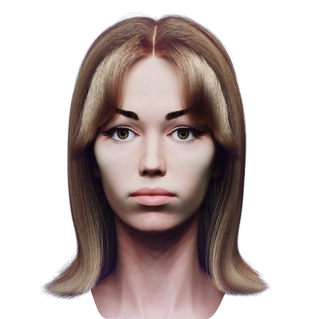 3D Girl Head Model - TurboSquid 2276012