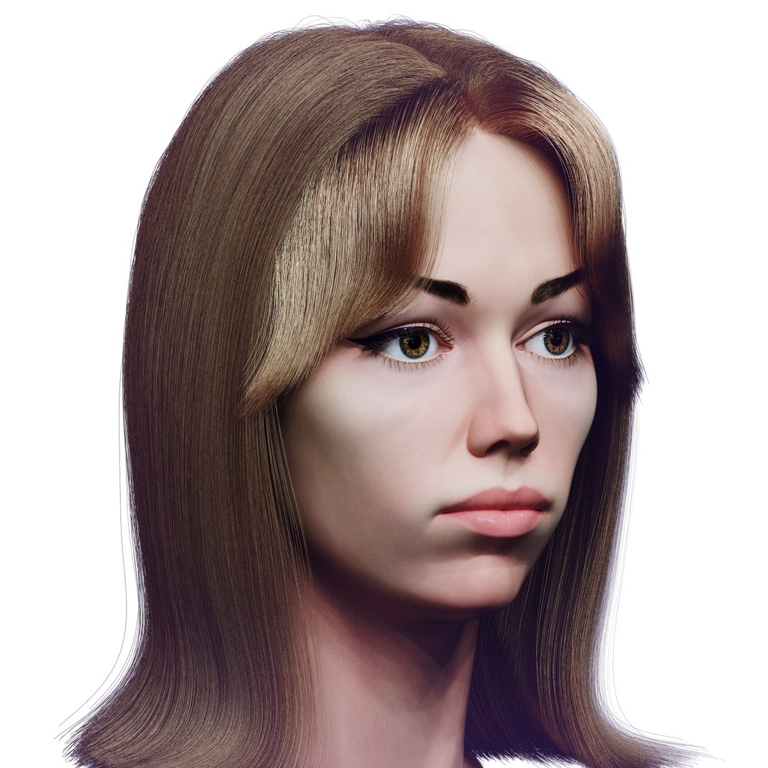 3D Girl Head Model - TurboSquid 2276012