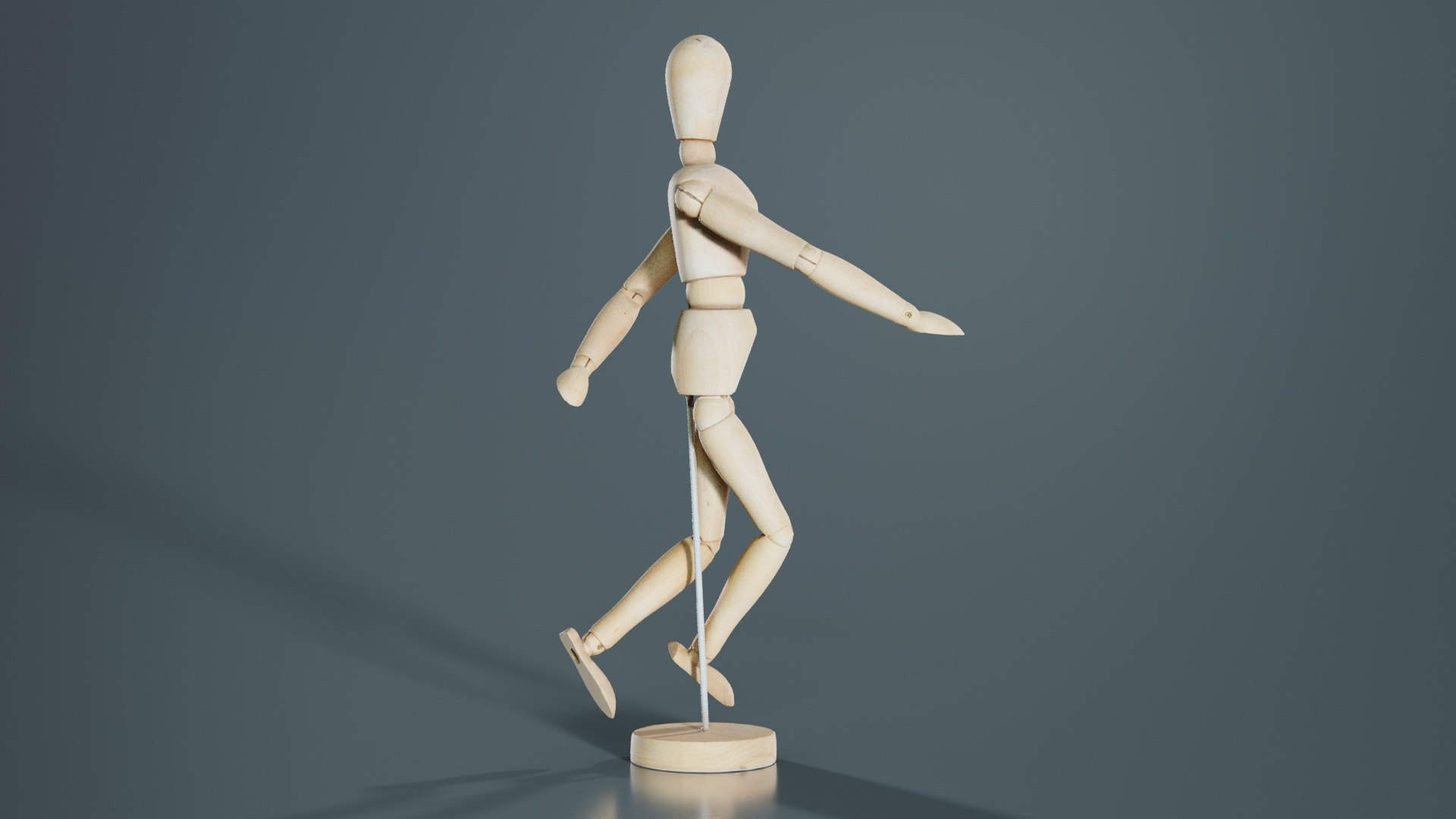 3D Wooden Mannequin Pose 05 Remastered Model - TurboSquid 2363579