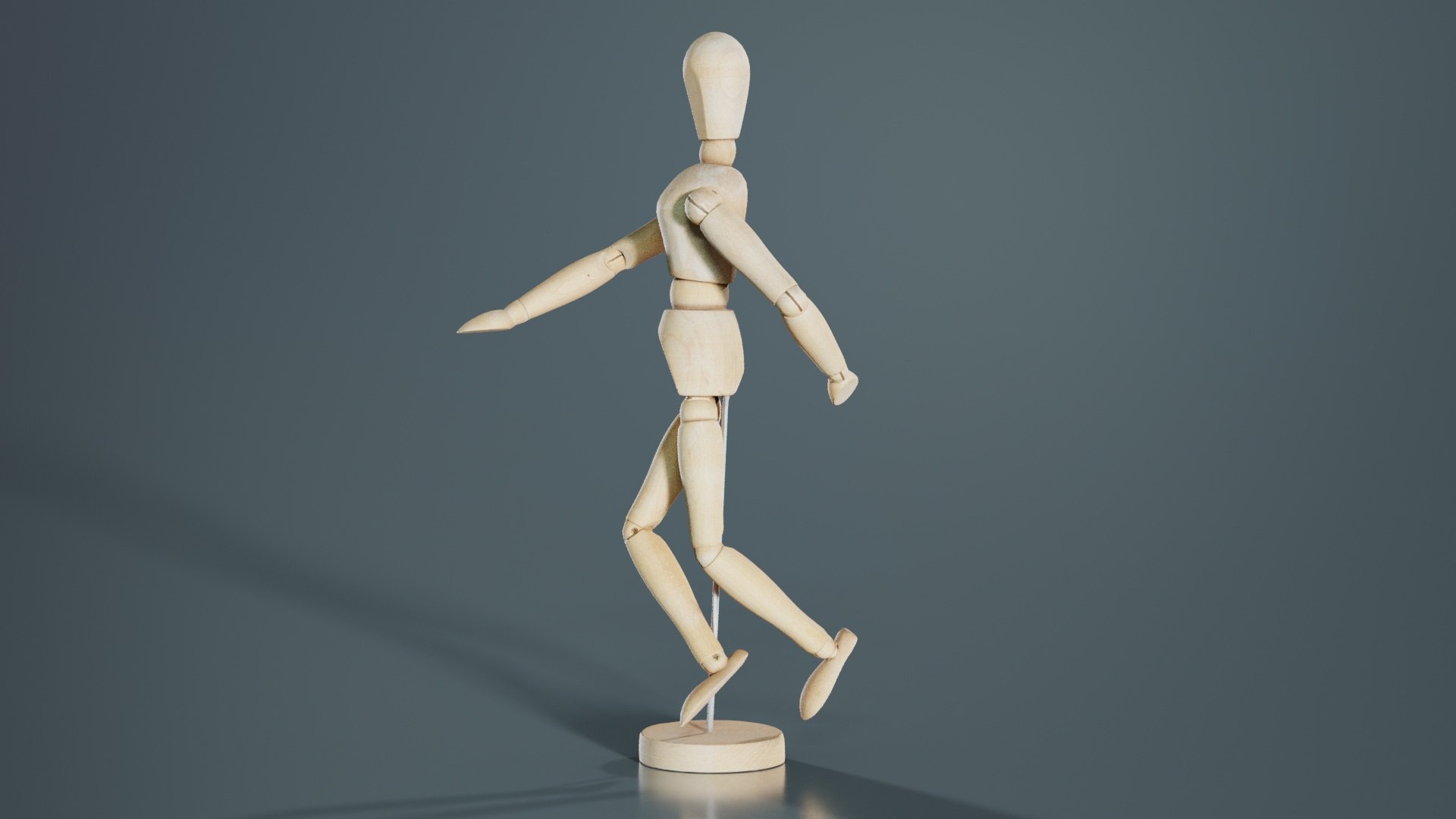 3D Wooden Mannequin Pose 05 Remastered Model - TurboSquid 2363579