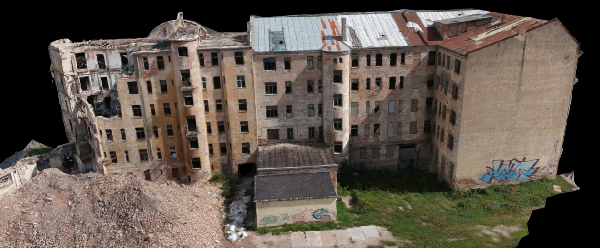 3D Wrecked Building Model - TurboSquid 1632111
