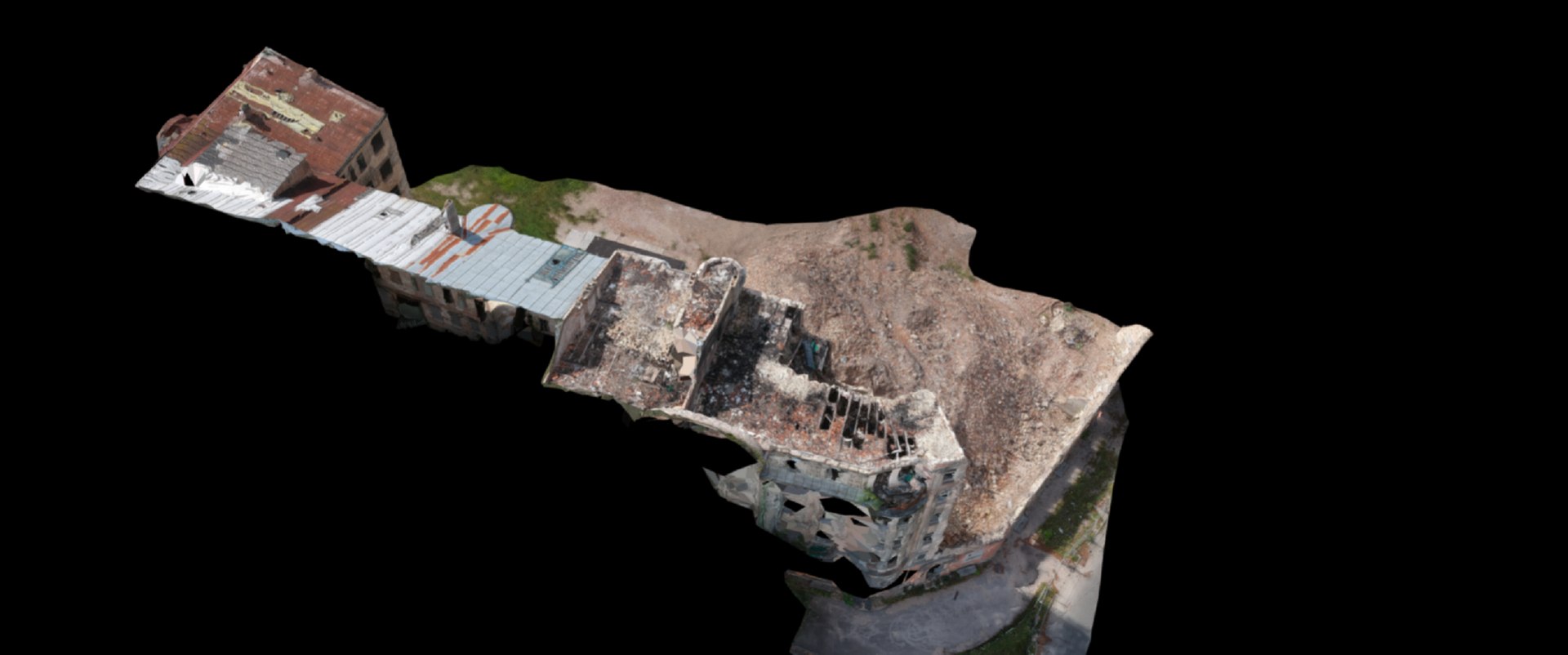 3D Wrecked Building Model - TurboSquid 1632111