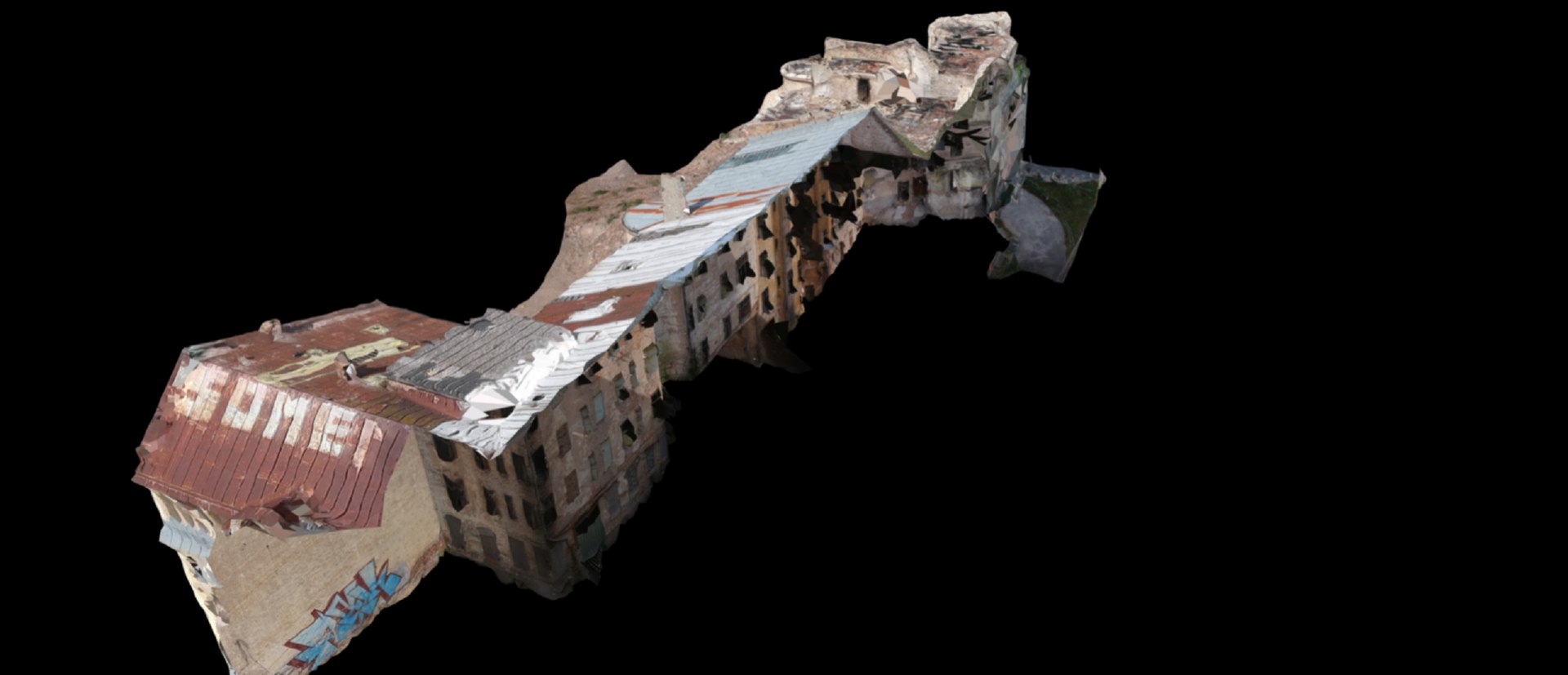 3D Wrecked Building Model - TurboSquid 1632111