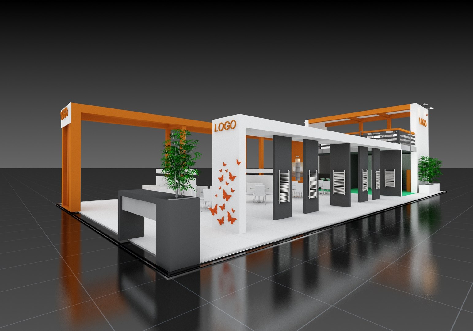 3D Exhibition Stand - TurboSquid 2024258