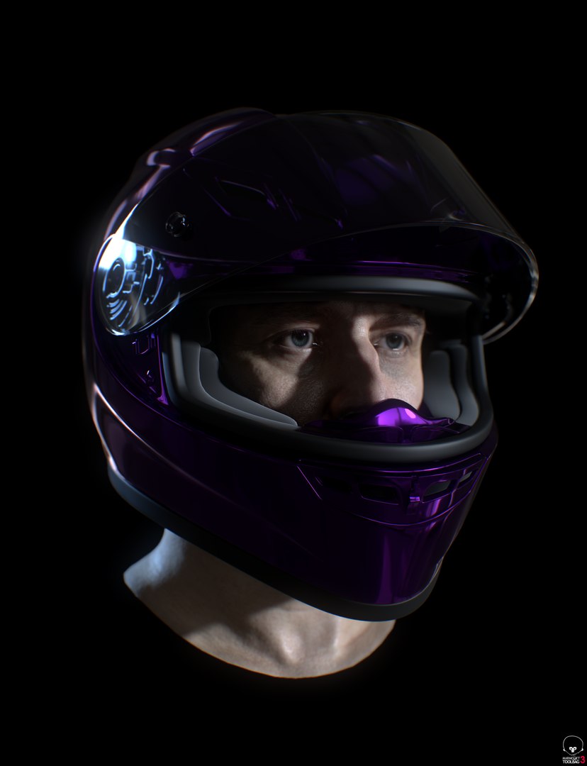 Motorcycle helmet 3D model - TurboSquid 1550438