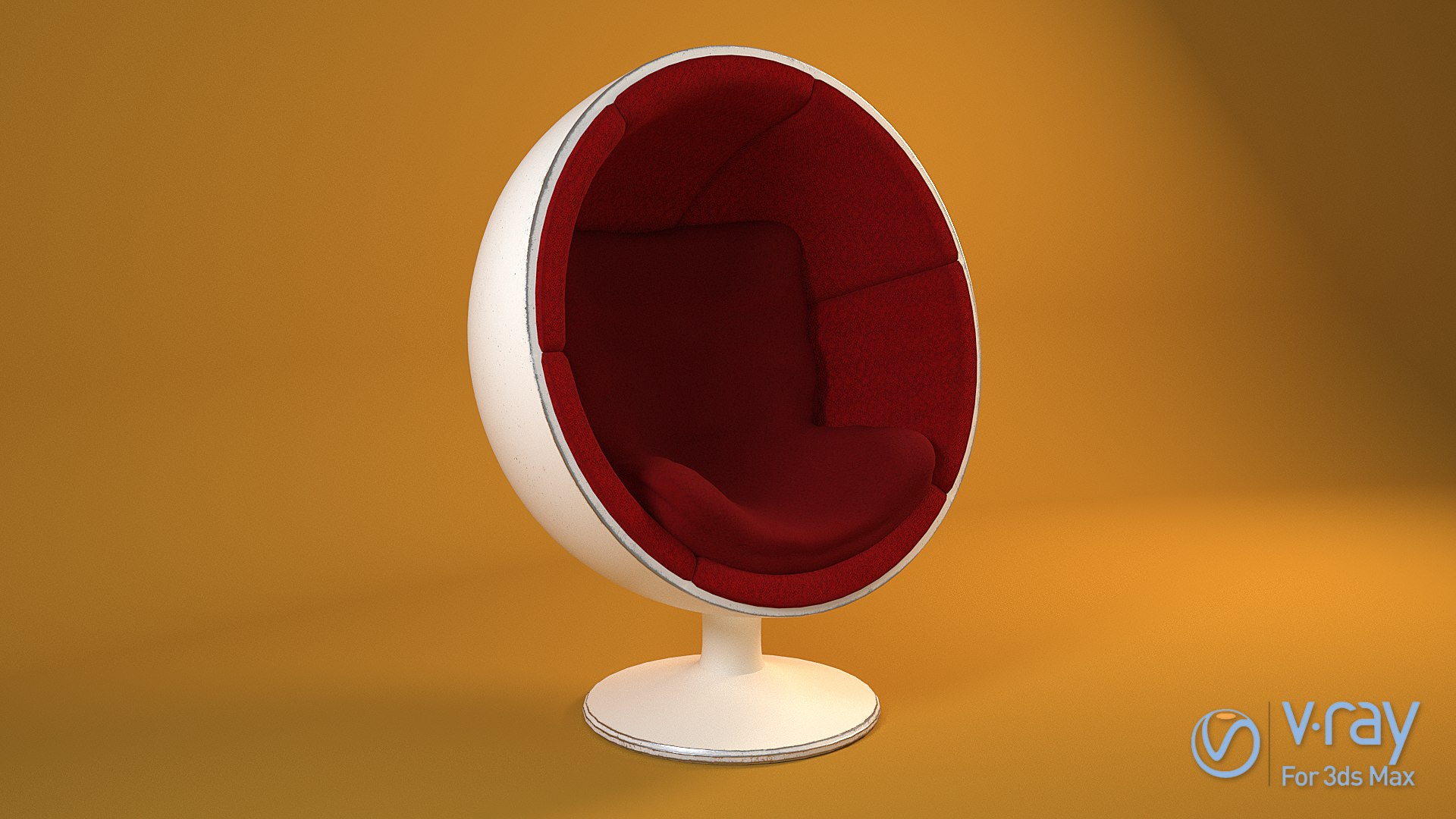 Vintage retro ball chair 3D - TurboSquid 1515478