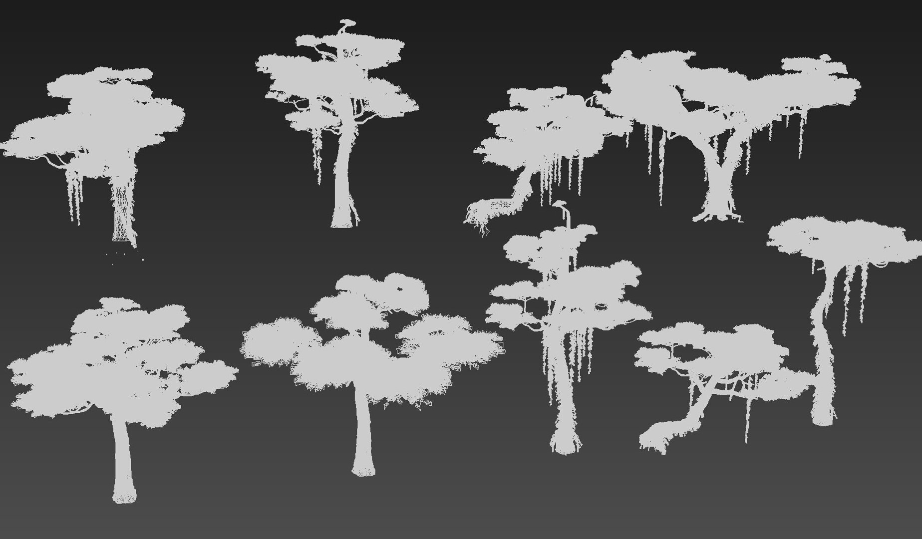 Italian Pine Tree Animated Pack 3D Model - TurboSquid 1788921