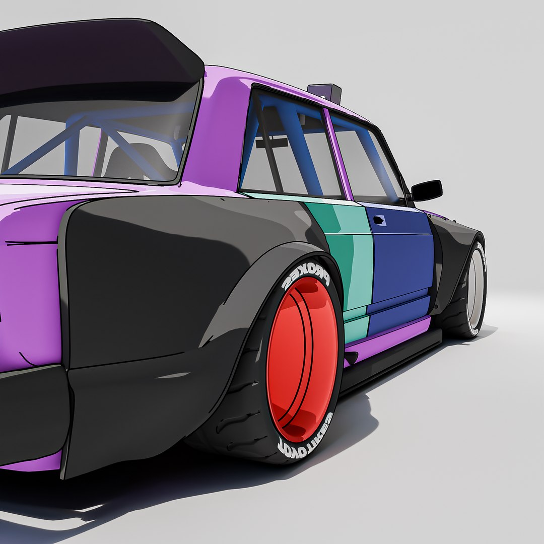 3D Cyberpunk Lada With Wide Body Kits - TurboSquid 2173709