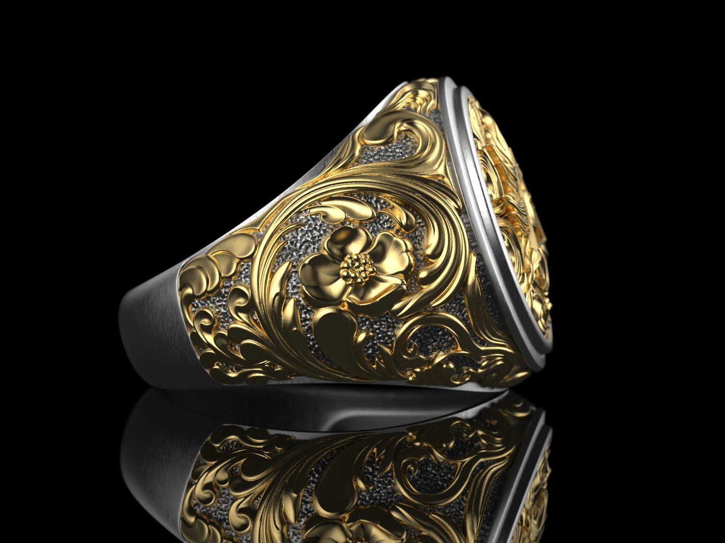 3D Jewelry Masonic Ring With Eye Symbol 0317 Set Of Sizes Stl 3dm Fbx ...