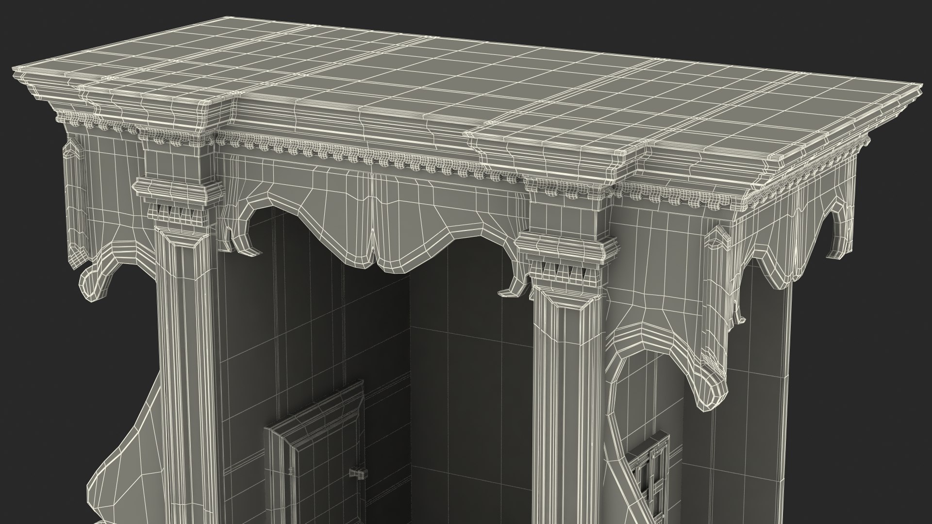 Renaissance Style Confessional 3D Model - TurboSquid 1902005