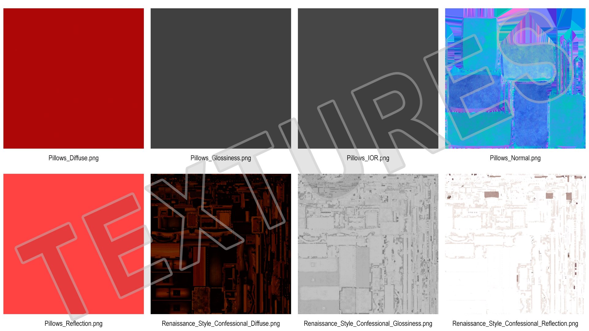 Renaissance Style Confessional 3D Model - TurboSquid 1902005