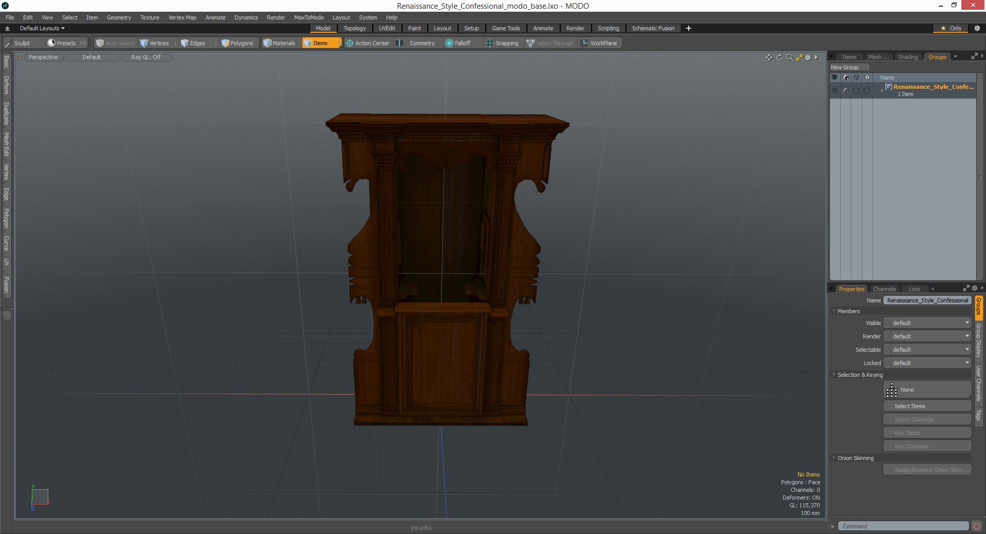 Renaissance Style Confessional 3D Model - TurboSquid 1902005