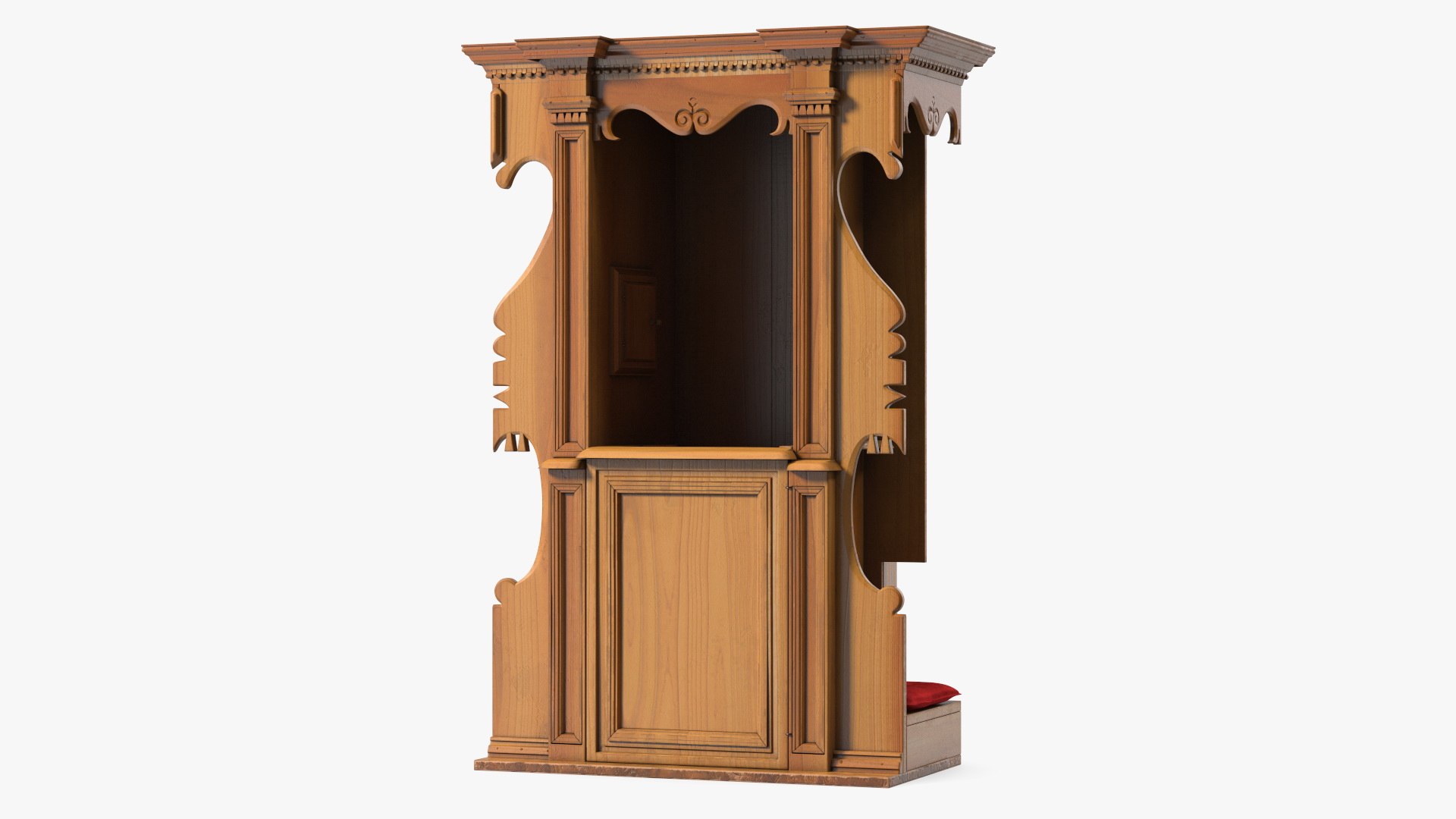 Renaissance Style Confessional 3D model - TurboSquid 1902005