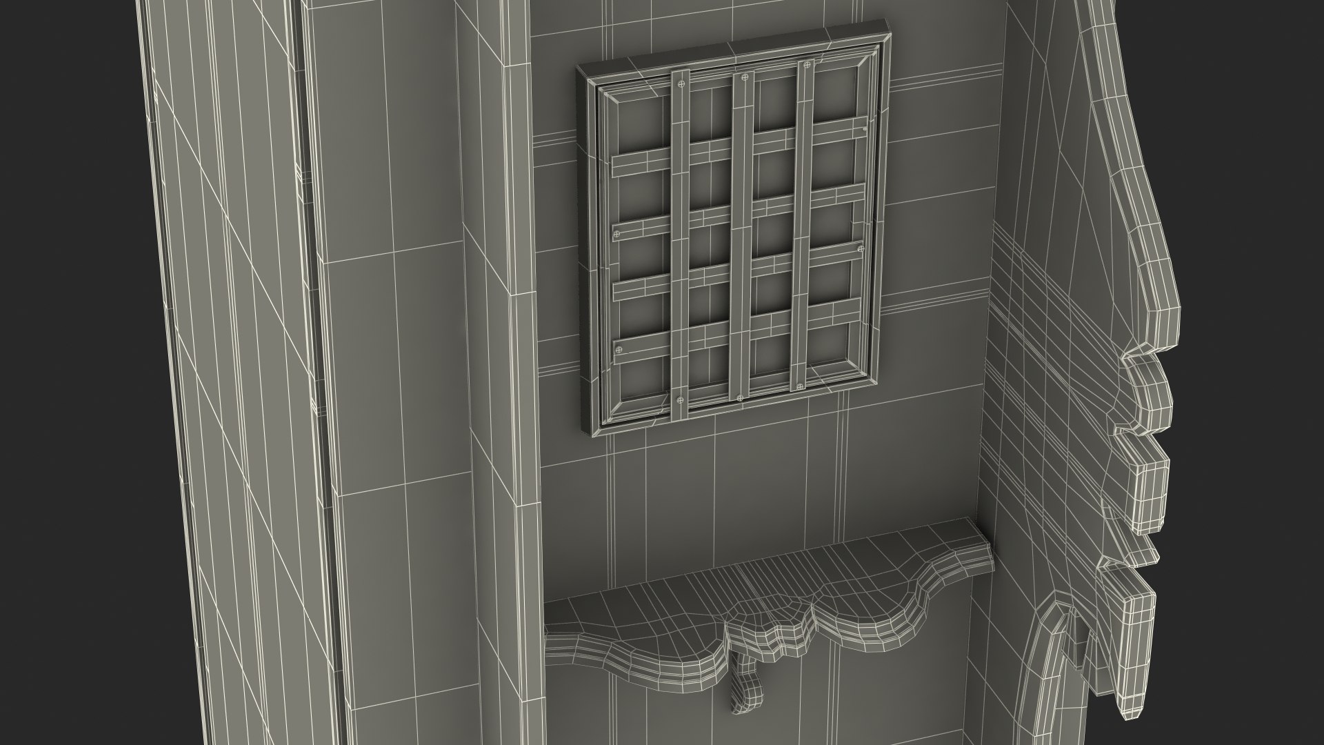 Renaissance Style Confessional 3D model - TurboSquid 1902005