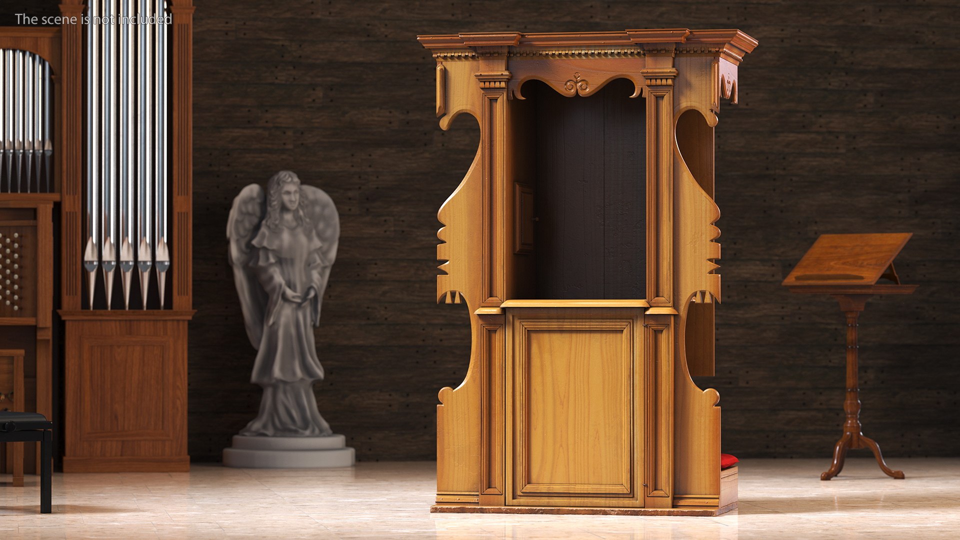 Renaissance Style Confessional 3D Model - TurboSquid 1902005