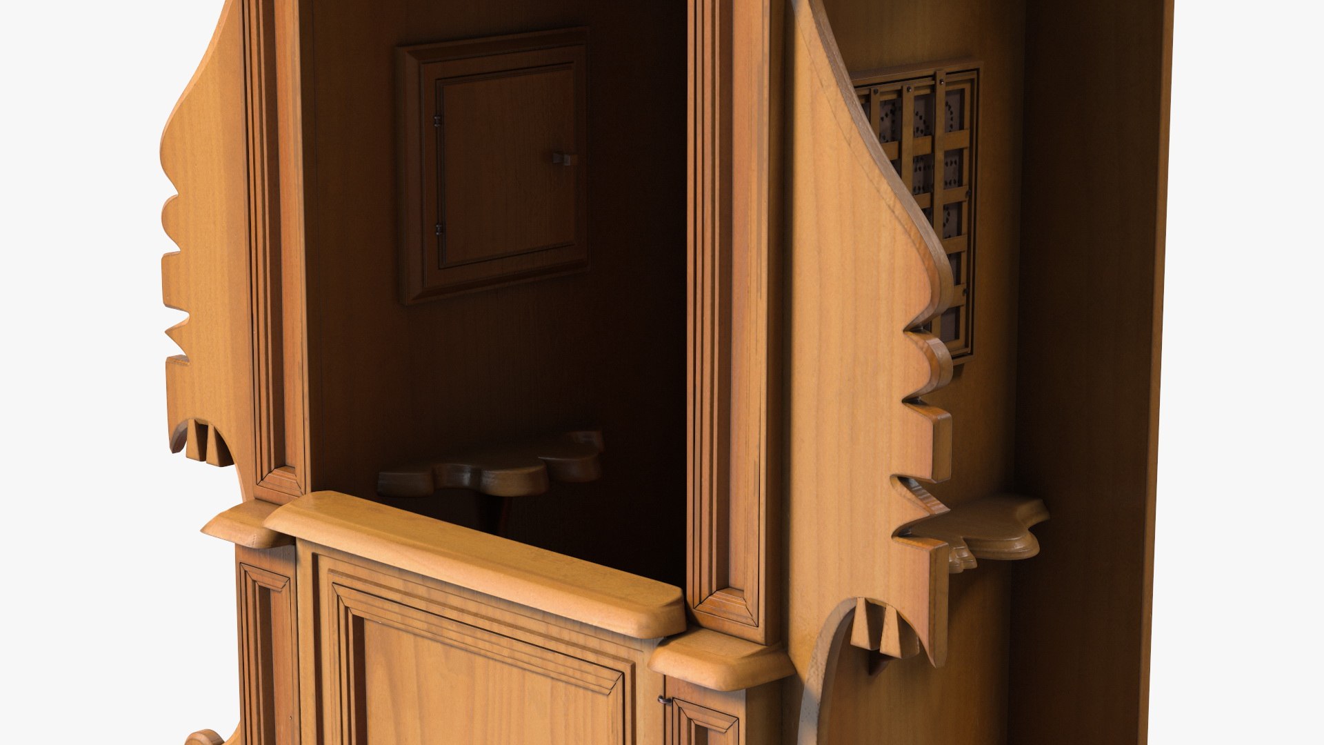 Renaissance Style Confessional 3D Model - TurboSquid 1902005