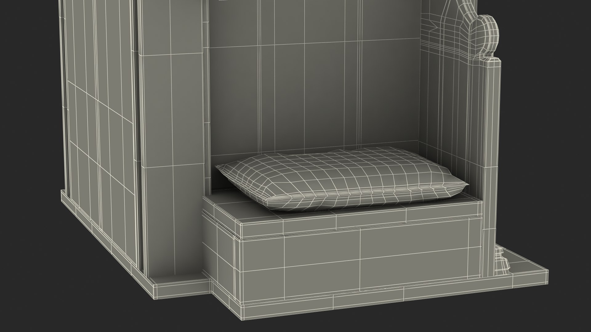 Renaissance Style Confessional 3D model - TurboSquid 1902005