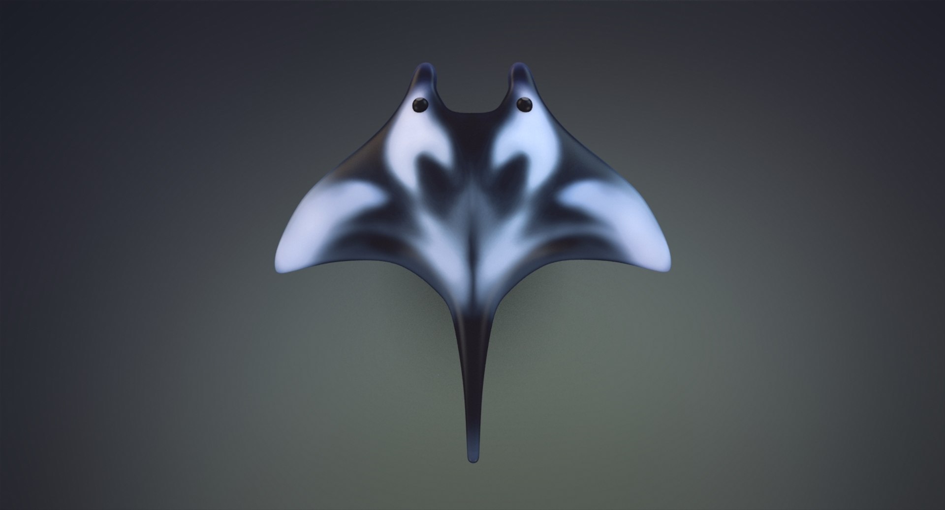 3D cute cartoon manta model - TurboSquid 1322945